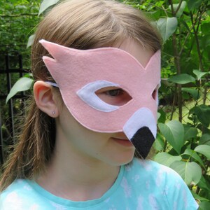Pink Flamingo Mask - Bird Mask - Bird Costume - Masquerade - Party Mask ...