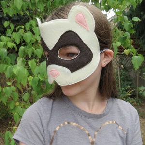 Ferret Mask - Weasel Mask - Woodland Animal Costume - Pretend Play ...
