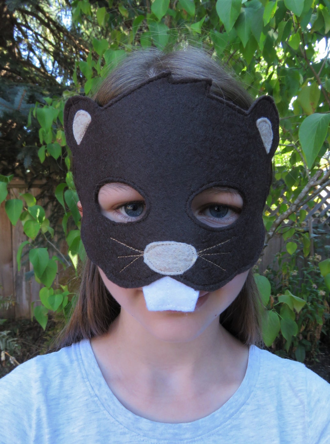 Beaver Mask - Woodchuck Mask - Woodland Animal Costume - Groundhog ...