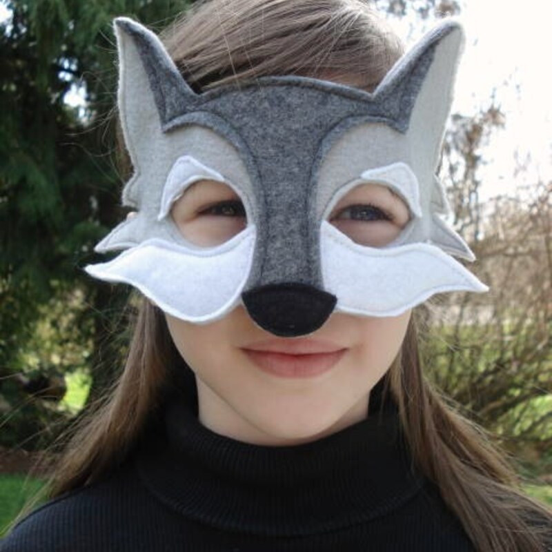 Wolf Face Mask - Etsy