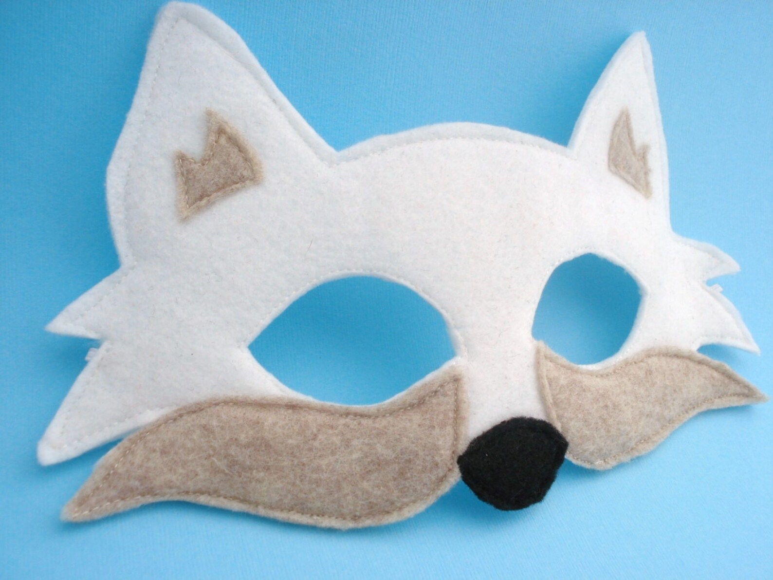 Arctic Fox Mask Fox Mask Arctic Wolf Fox Costume - Etsy
