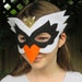 Felt Swan Mask Bird Mask Masquerade Swan Costume Mardi Gras Halloween ...