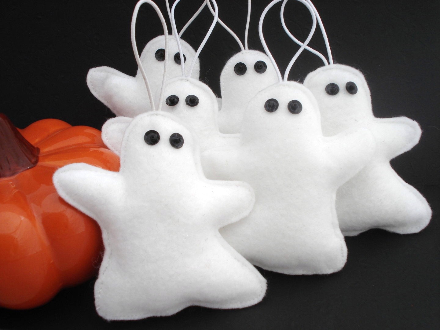 Felt Ghost Ornament Halloween Ornament Hanging Decoration - Etsy
