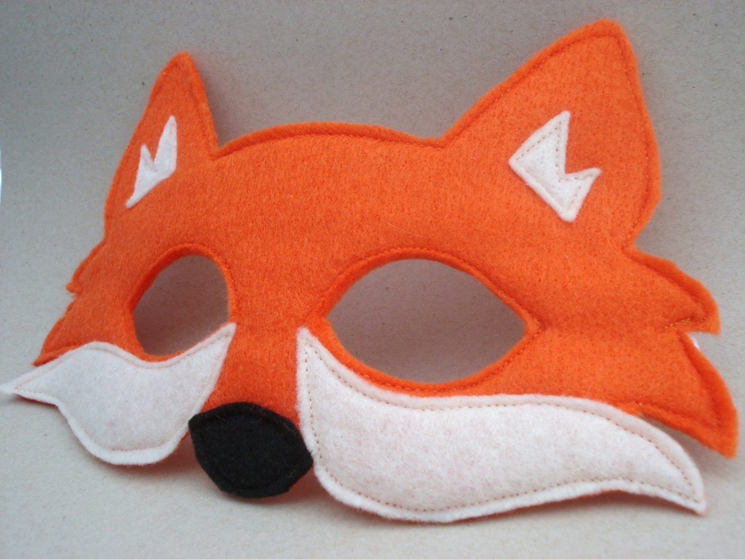 Fox Mask Orange Fox Woodland Animal Mask Fox Costume | Etsy