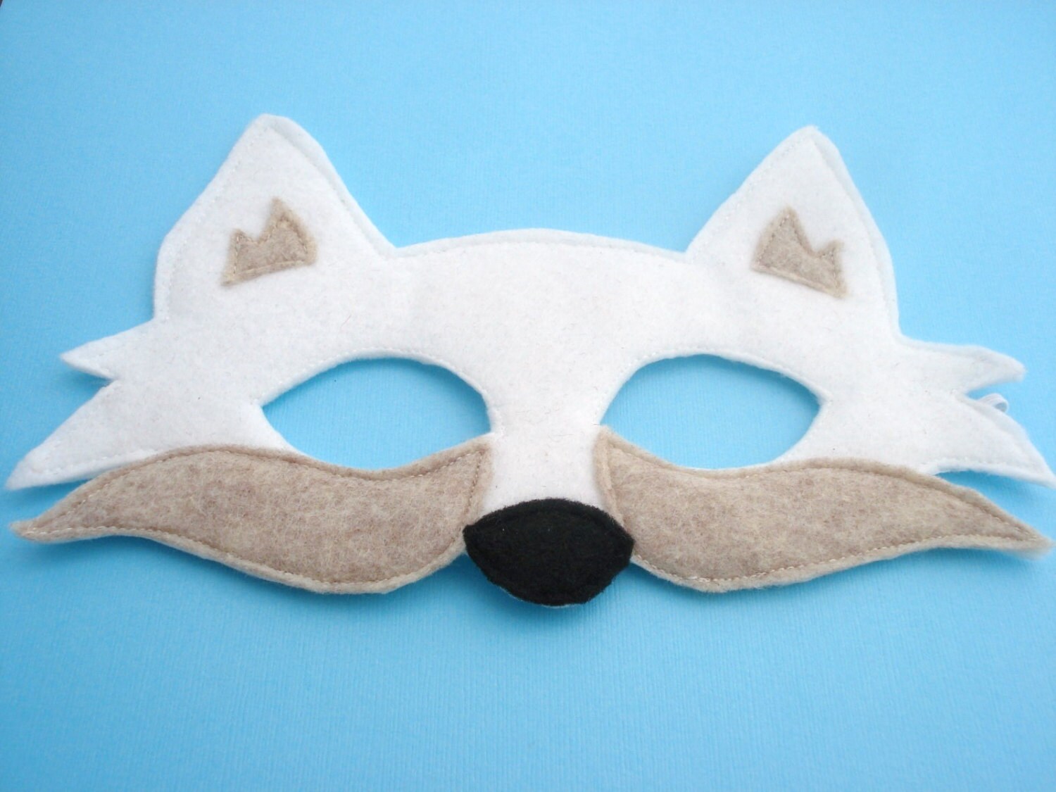 Arctic Fox Mask Fox Mask Arctic Wolf Fox Costume - Etsy