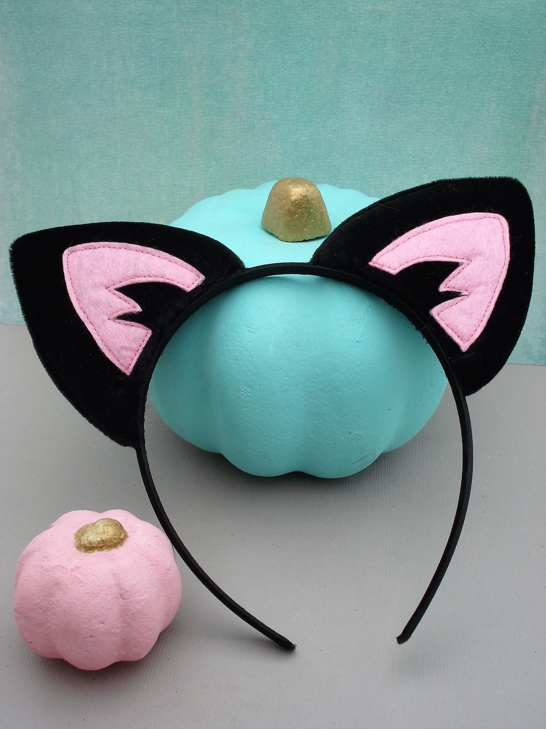 Cat Headband Black Cat Ears Halloween Costume Accessory Cat Costume ...
