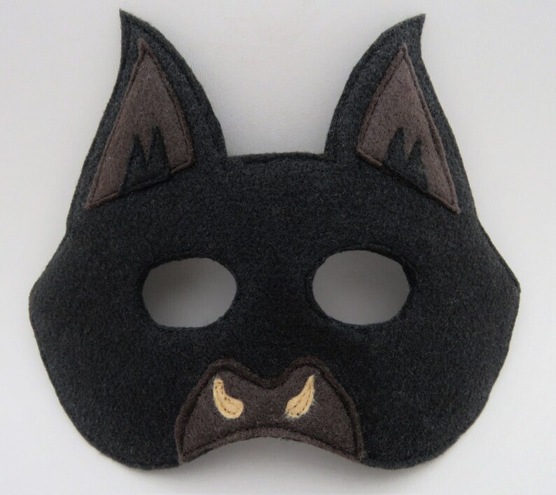 Black Bat Mask Halloween Mask Bat Costume Accessory - Etsy