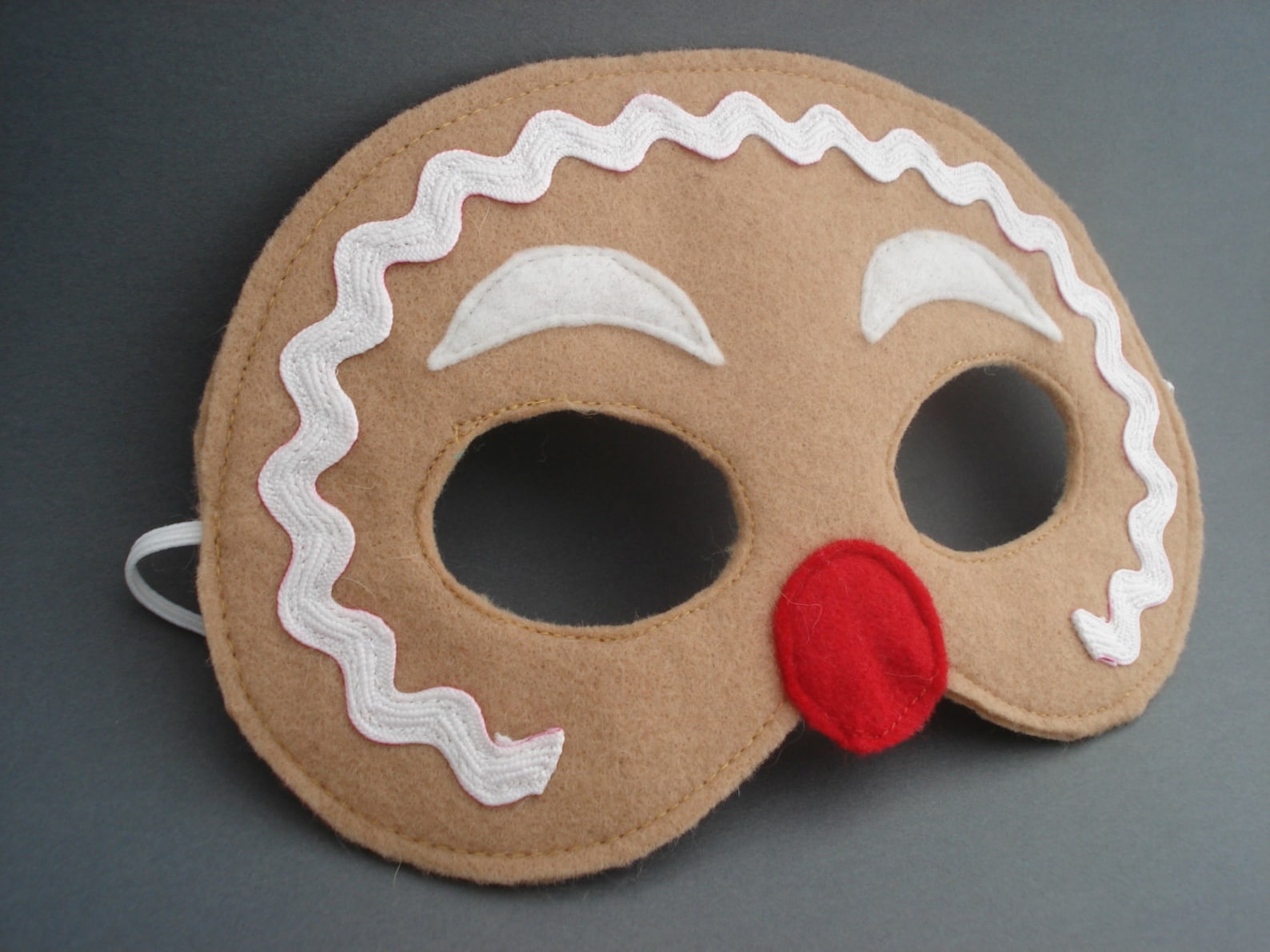 Cookie Mask Gingerbread Man Mask Felt Mask Christmas - Etsy