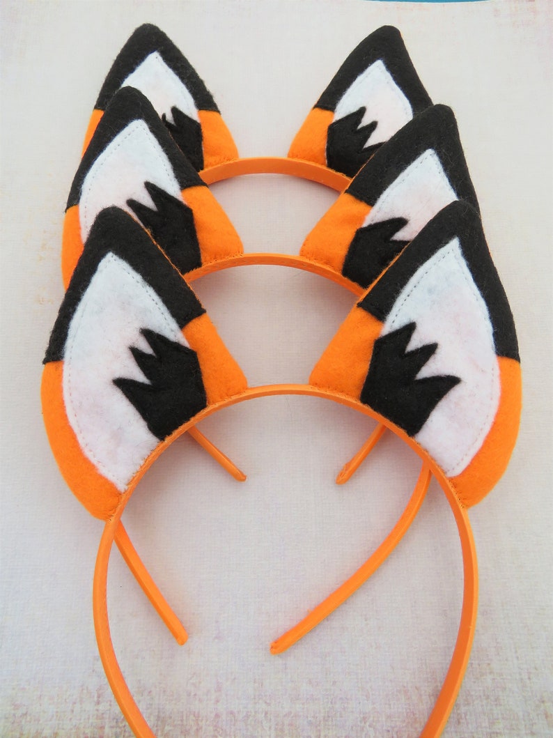 Fox Ears - Fox Headband - Animal Ears - Fox Costume Accessory - Orange ...