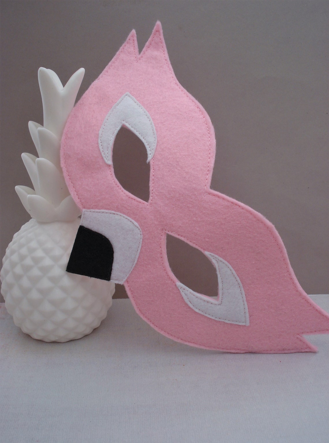 Pink Flamingo Mask Set Flamingo Feather Cuffs Flamingo - Etsy