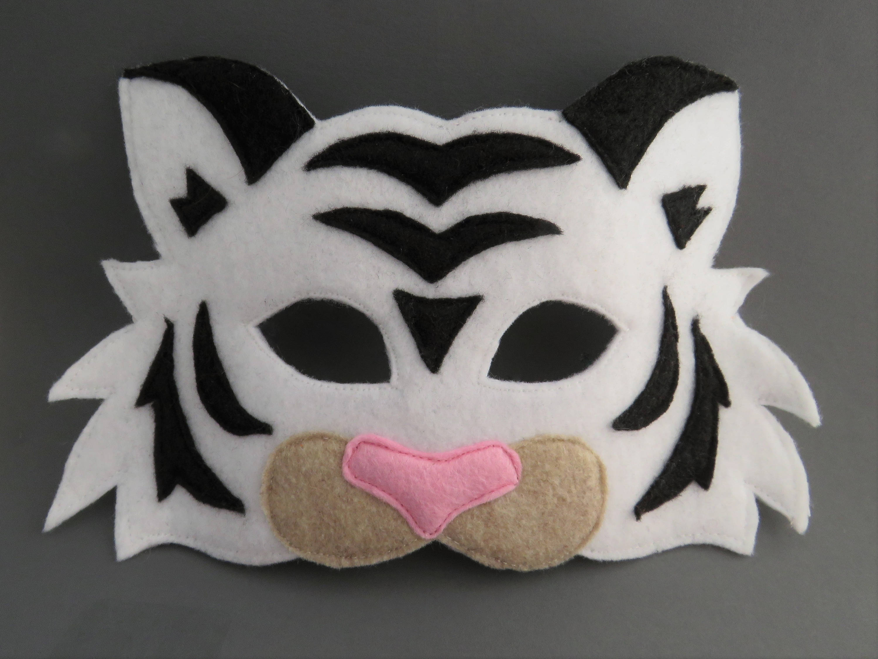 White Tiger Mask Siberian Tiger Mask Tiger Costume Cat | Etsy