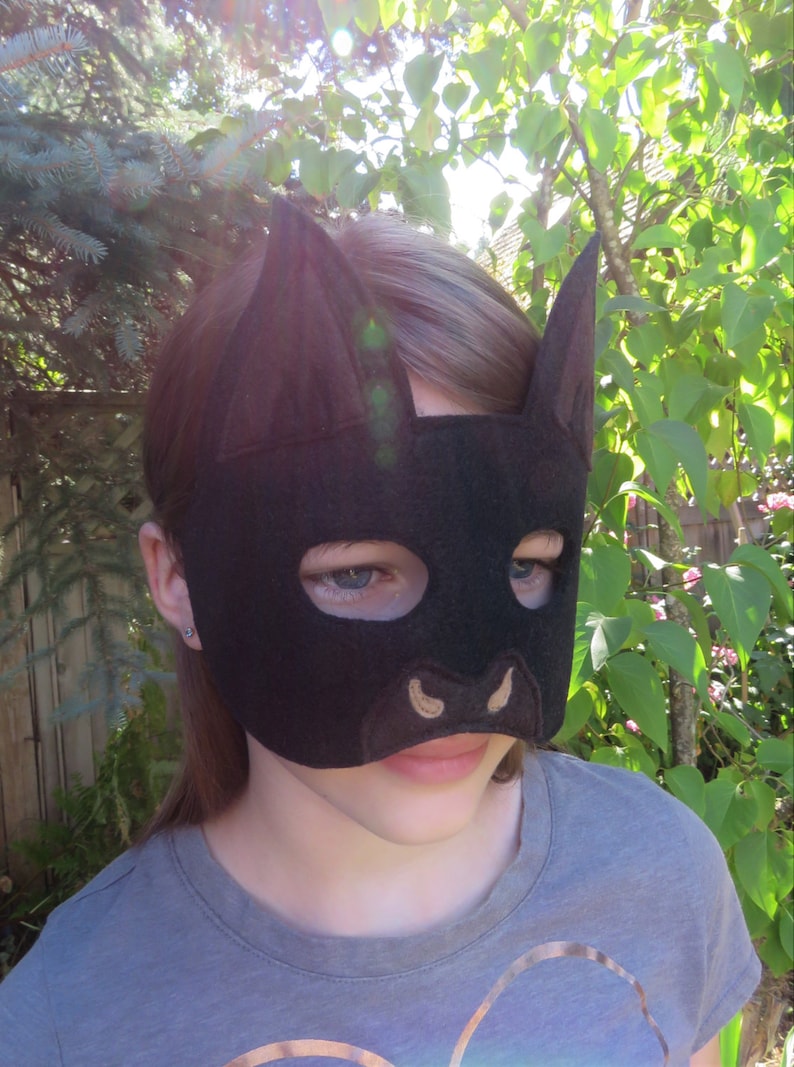 Black Bat Mask Halloween Mask Bat Costume Accessory - Etsy