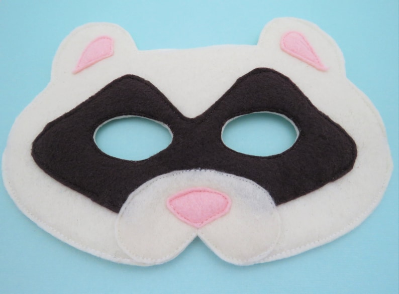 Ferret Mask - Weasel Mask - Woodland Animal Costume - Pretend Play ...
