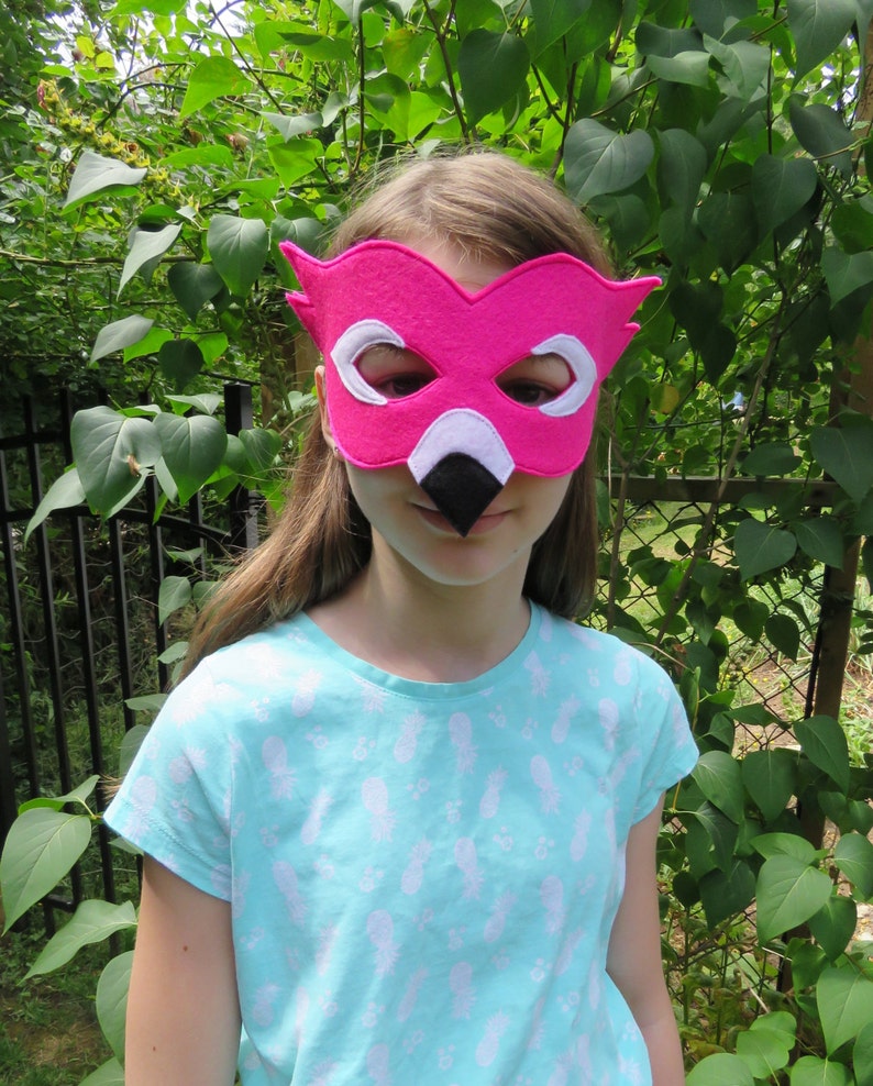 Felt Flamingo Mask - Bird Mask - Masquerade - Carnival - Mardi Gras ...