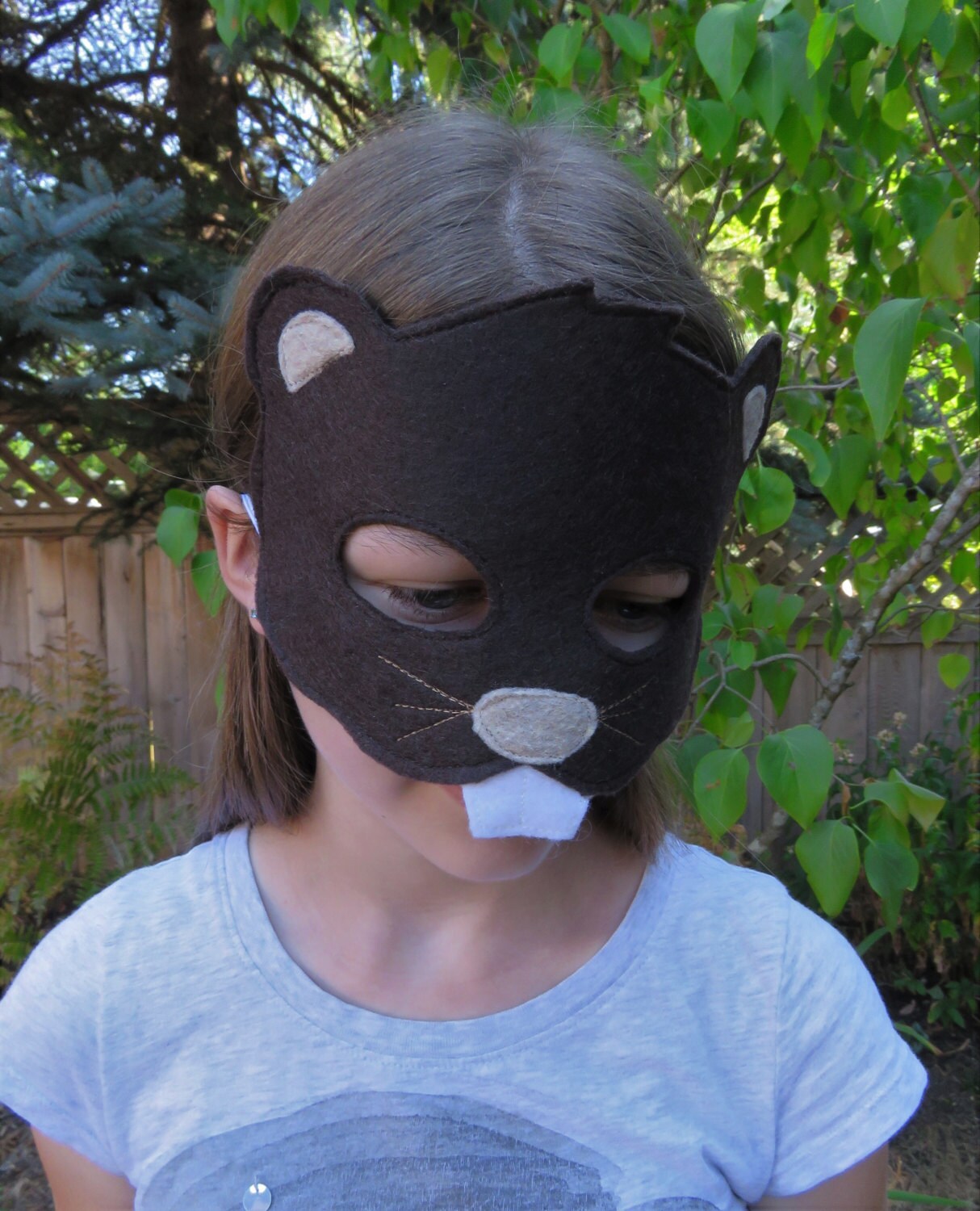 Beaver Mask - Woodchuck Mask - Woodland Animal Costume - Groundhog ...