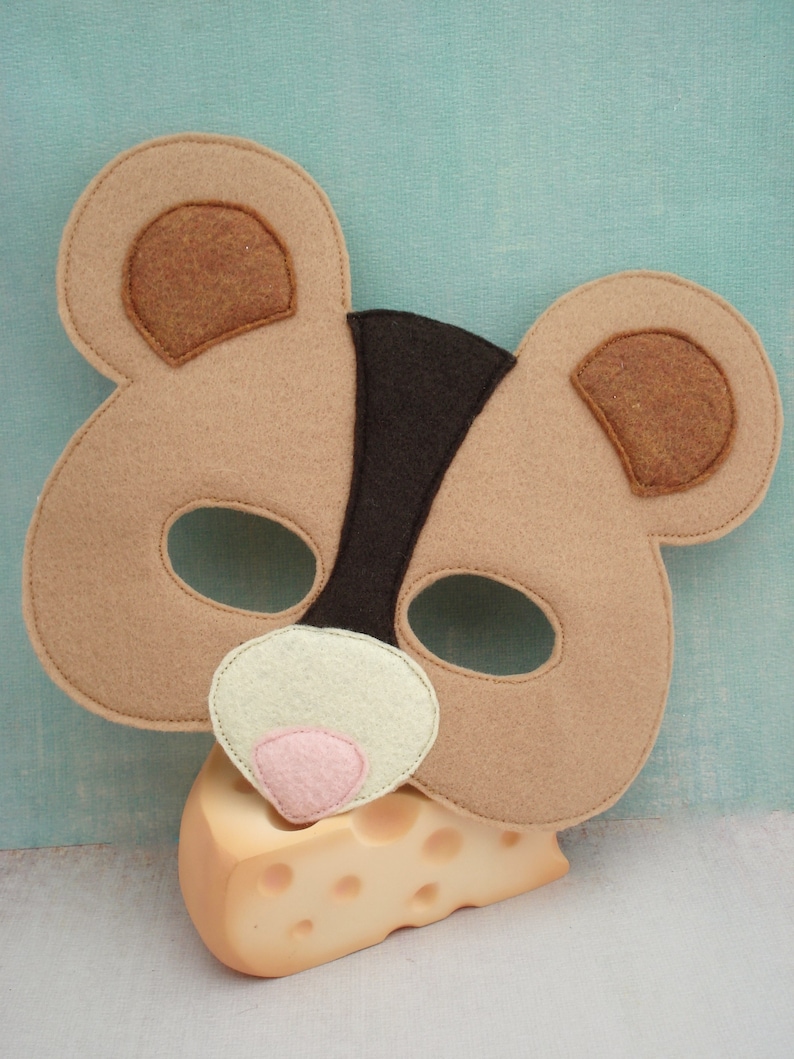 Hamster Mask - Brown Mouse Mask - Grey Mouse Mask - Hamster Costume ...