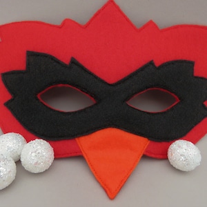 Felt Cardinal Mask - Bird Mask - Cardinal Costume - Red Bird ...