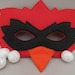 Felt Cardinal Mask Bird Mask Cardinal Costume Red Bird Halloween Mask ...