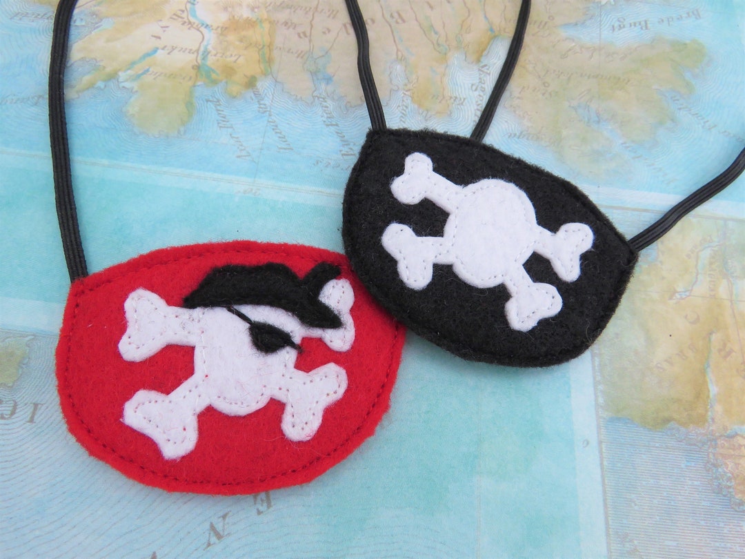 Kids Pirate Eye Patch Set - Pirate Party - Skull and Cross Bone Eye ...