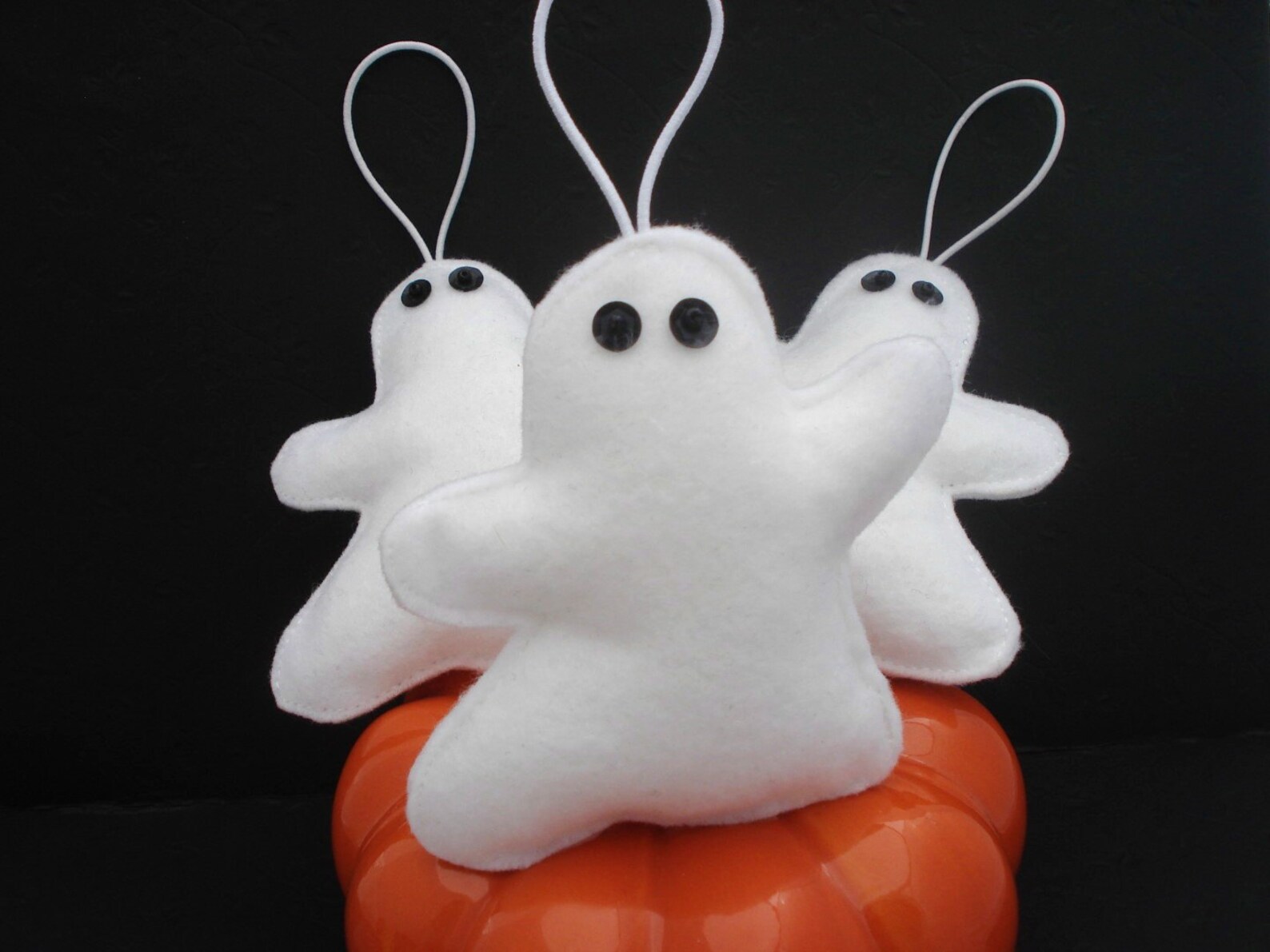 Felt Ghost Ornament Halloween Ornament Hanging Decoration - Etsy