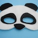Panda Mask - Animal Mask - Panda Costume - Kid Size - Zoo Animal ...