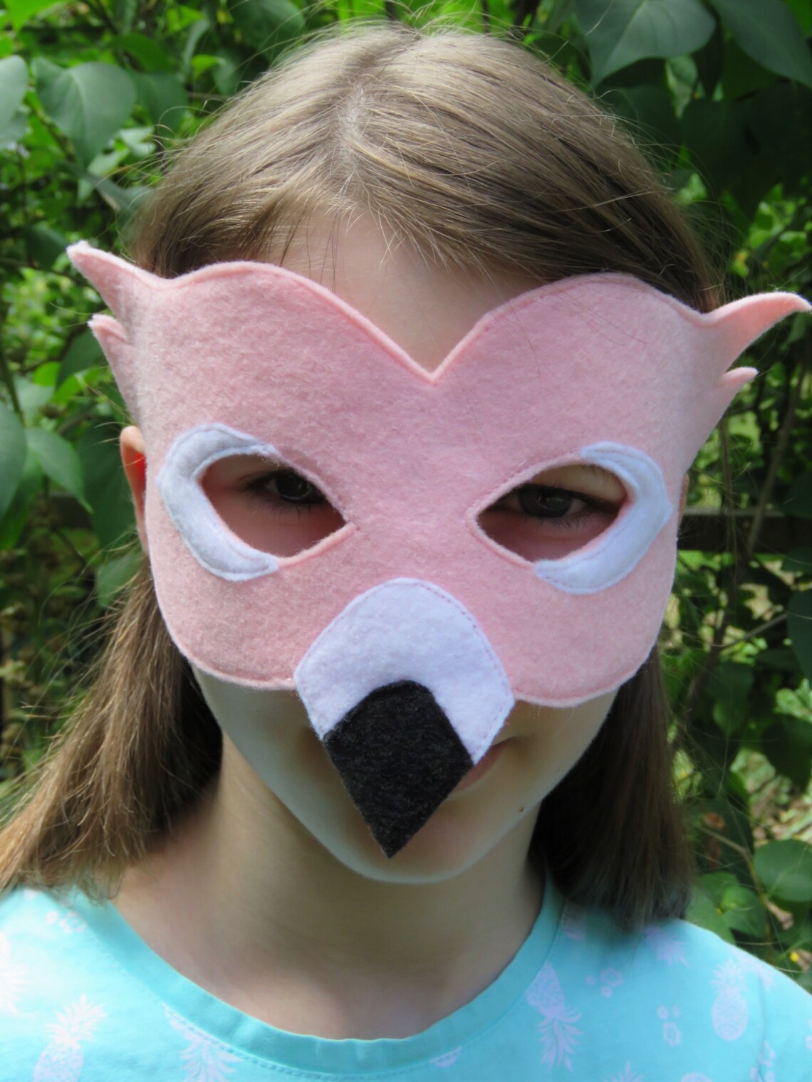 Pink Flamingo Mask Set Flamingo Feather Cuffs Flamingo - Etsy