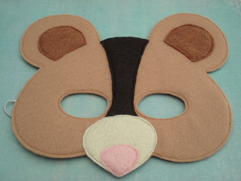 Hamster Mask Brown Mouse Mask Hamster Costume Mouse - Etsy