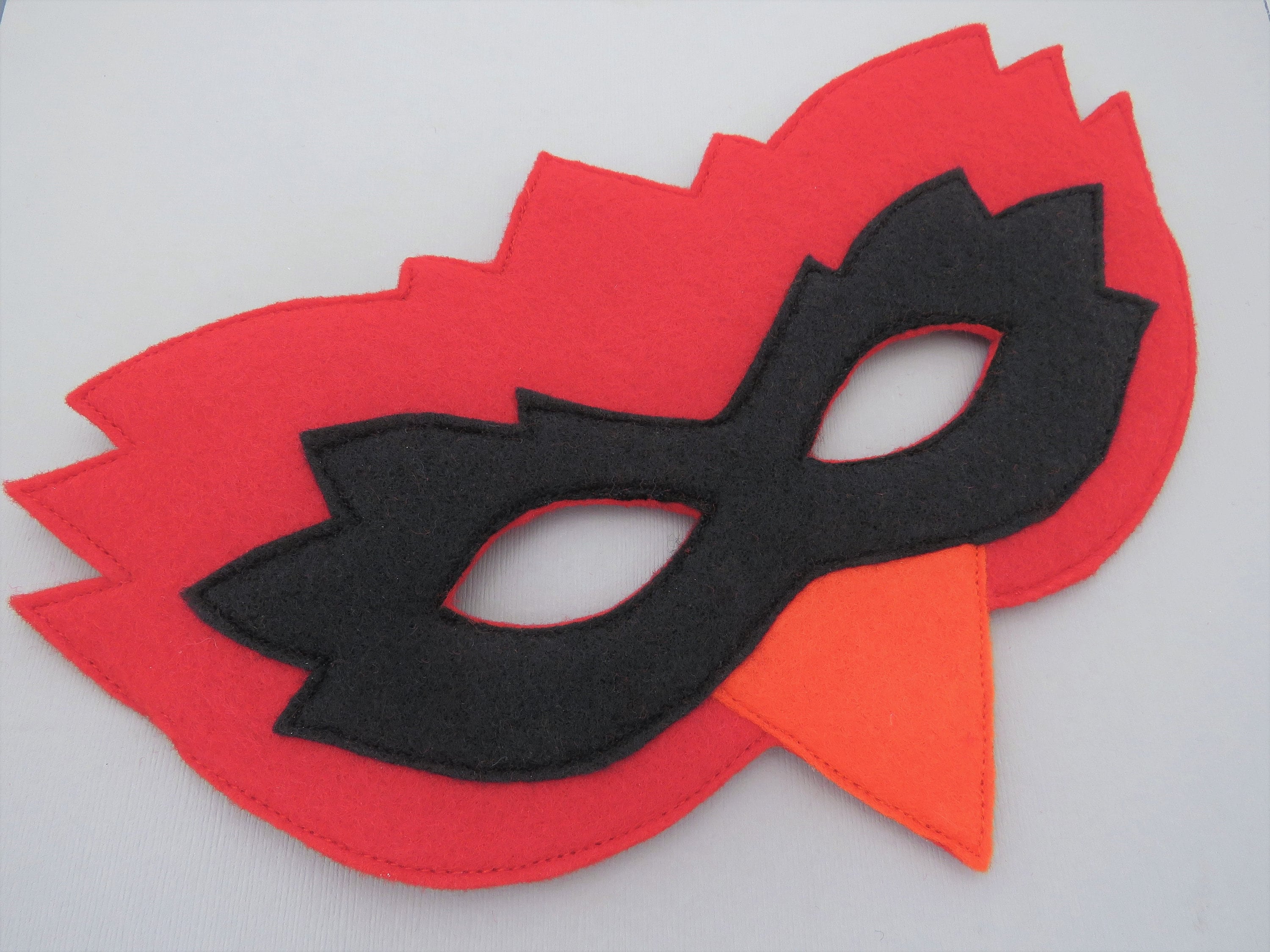 Felt Cardinal Mask Bird Mask Cardinal Costume Red Bird | Etsy