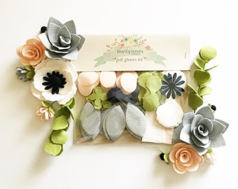 Felt Flower Kit | Etsy