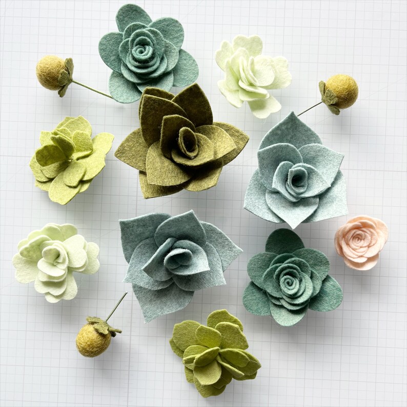 Felt Succulent Craft Kit - Etsy