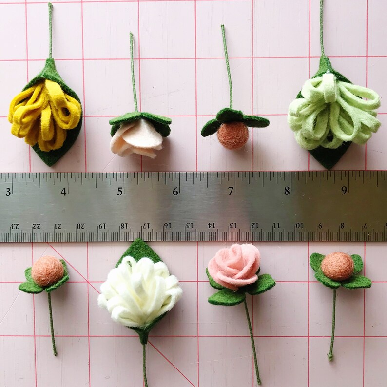 Felt Flower Craft Kit Blush Forest - Etsy
