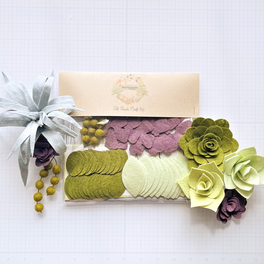 Felt Air Plant Succulent Craft Kit - Etsy