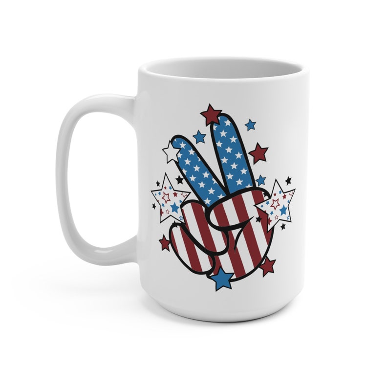 Mug 15oz, Coffee Mug, Gift, Souvenir, American Flag, 4th of July ...