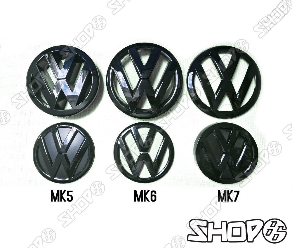 Volkswagen Golf Gloss Black MK5/MK6/MK7 Badges/emblems - Etsy UK
