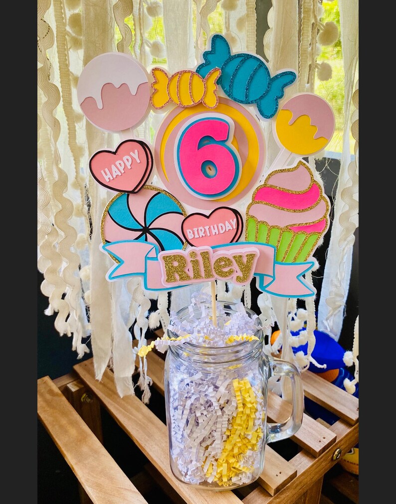 Candy Land Explosion - Cake Topper - 3D - Custom - One of A Kind - Etsy