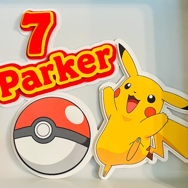 Pikachu Cake Topper - Etsy