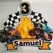 Monster Trucks - Jam - Monster Jam - Racing - Cake Topper - Birthday ...