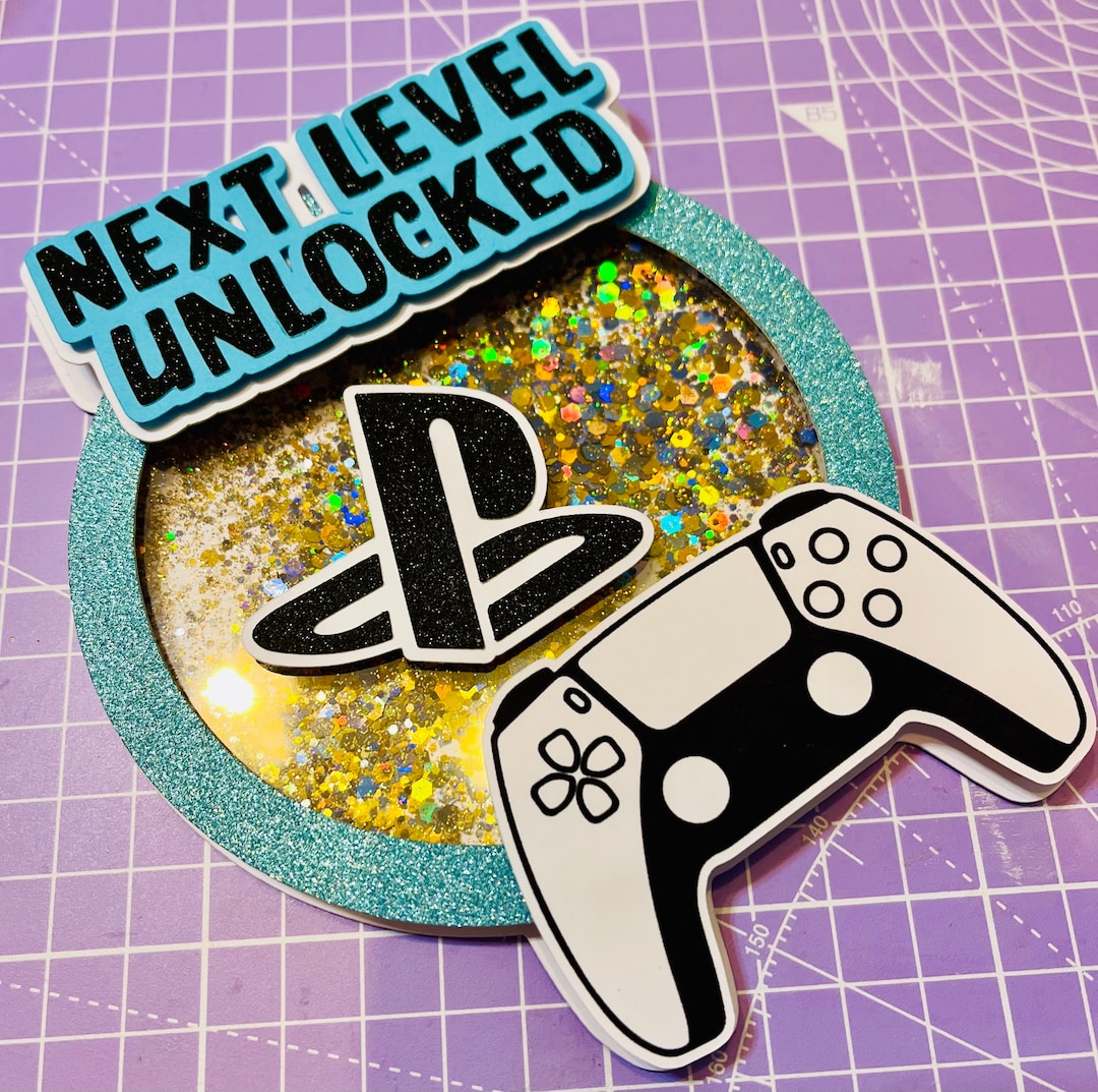 Playstation Shaker Gamer Boy Games Control Level Unlocked Children ...