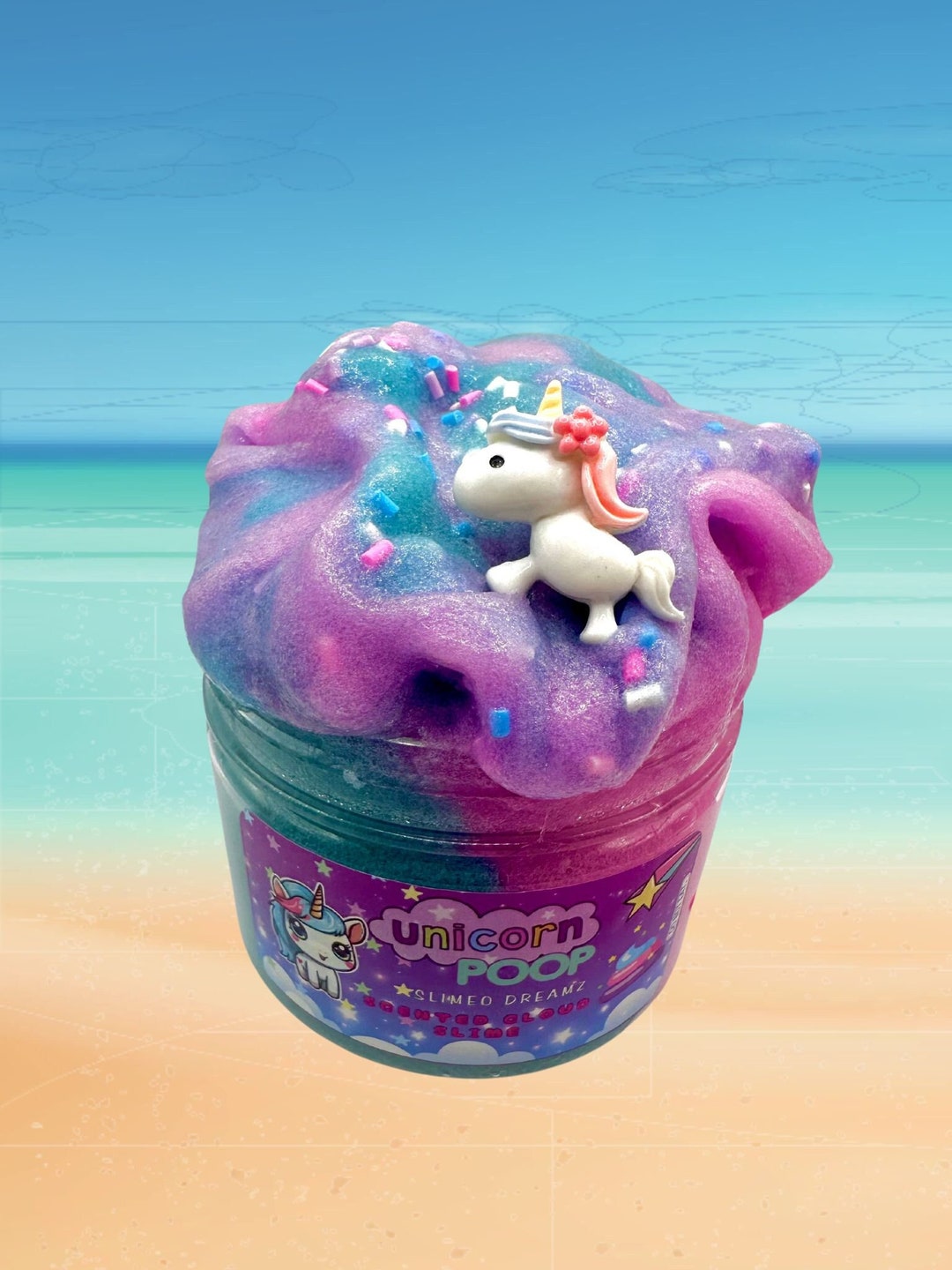 Unicorn Poop Cloud Slime - Etsy