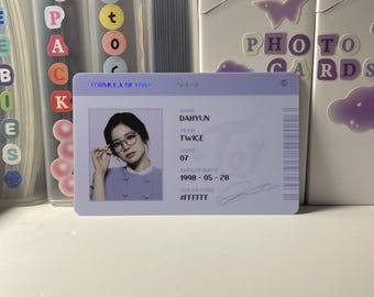 Official Twice Formula of Love Chaeyoung and Jihyo ID Cards - Etsy