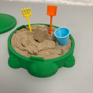 Mini Turtle Sandbox With Sand Tools - Etsy