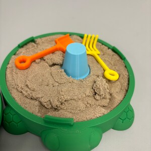 Mini Turtle Sandbox With Sand Tools - Etsy