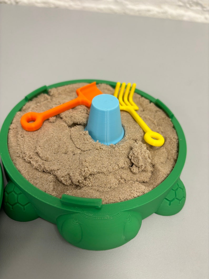 Mini Turtle Sandbox With Sand Tools - Etsy