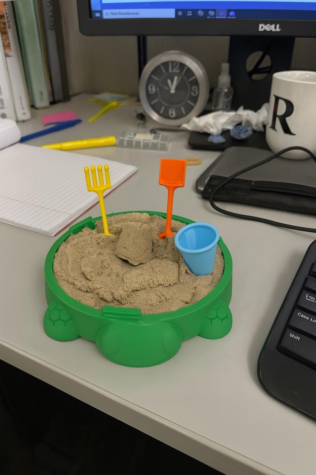 Mini Turtle Sandbox With Sand Tools - Etsy
