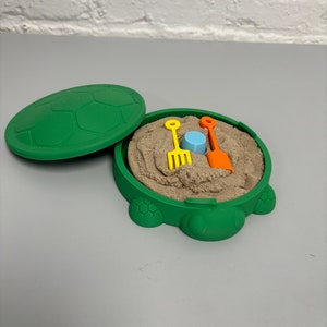 Mini Turtle Sandbox With Sand Tools - Etsy
