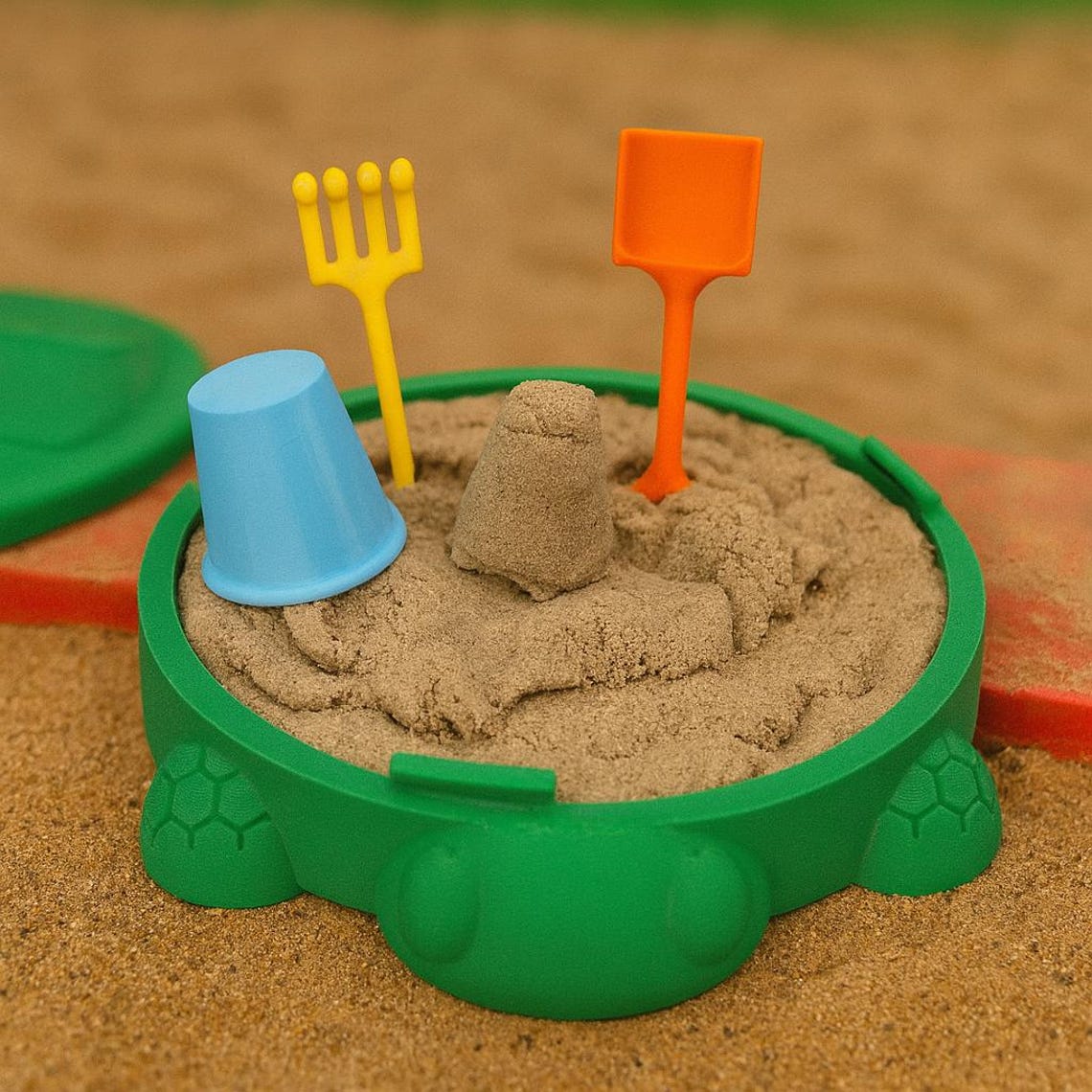 Mini Turtle Sandbox With Sand Tools - Etsy