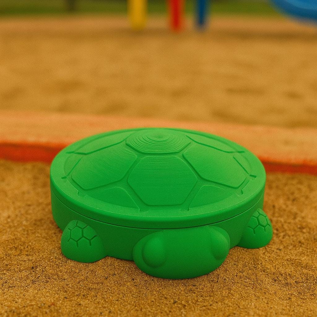 Mini Turtle Sandbox With Sand Tools - Etsy