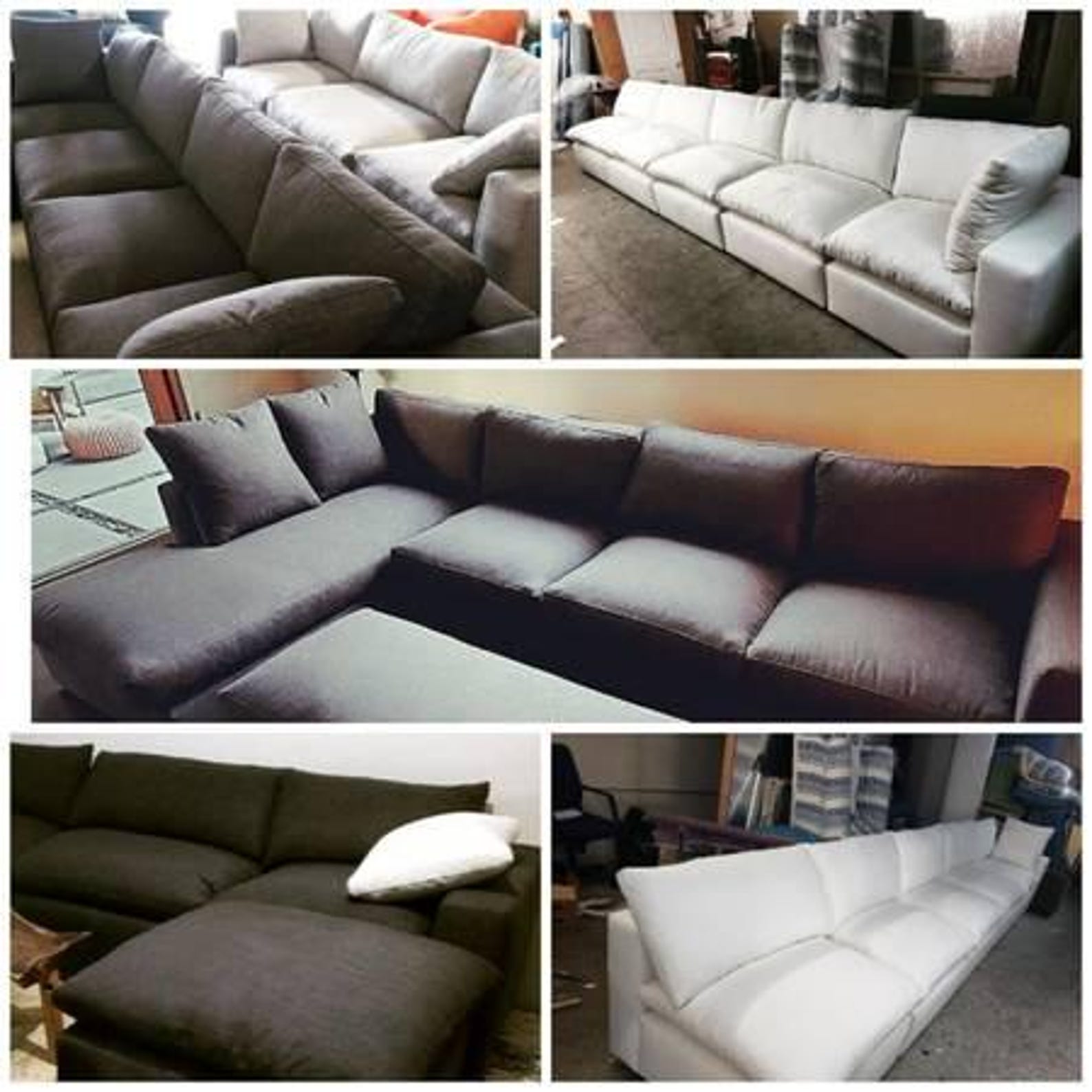 Luxury Coud Modular Sectional Made in the USA 46x46" - Etsy