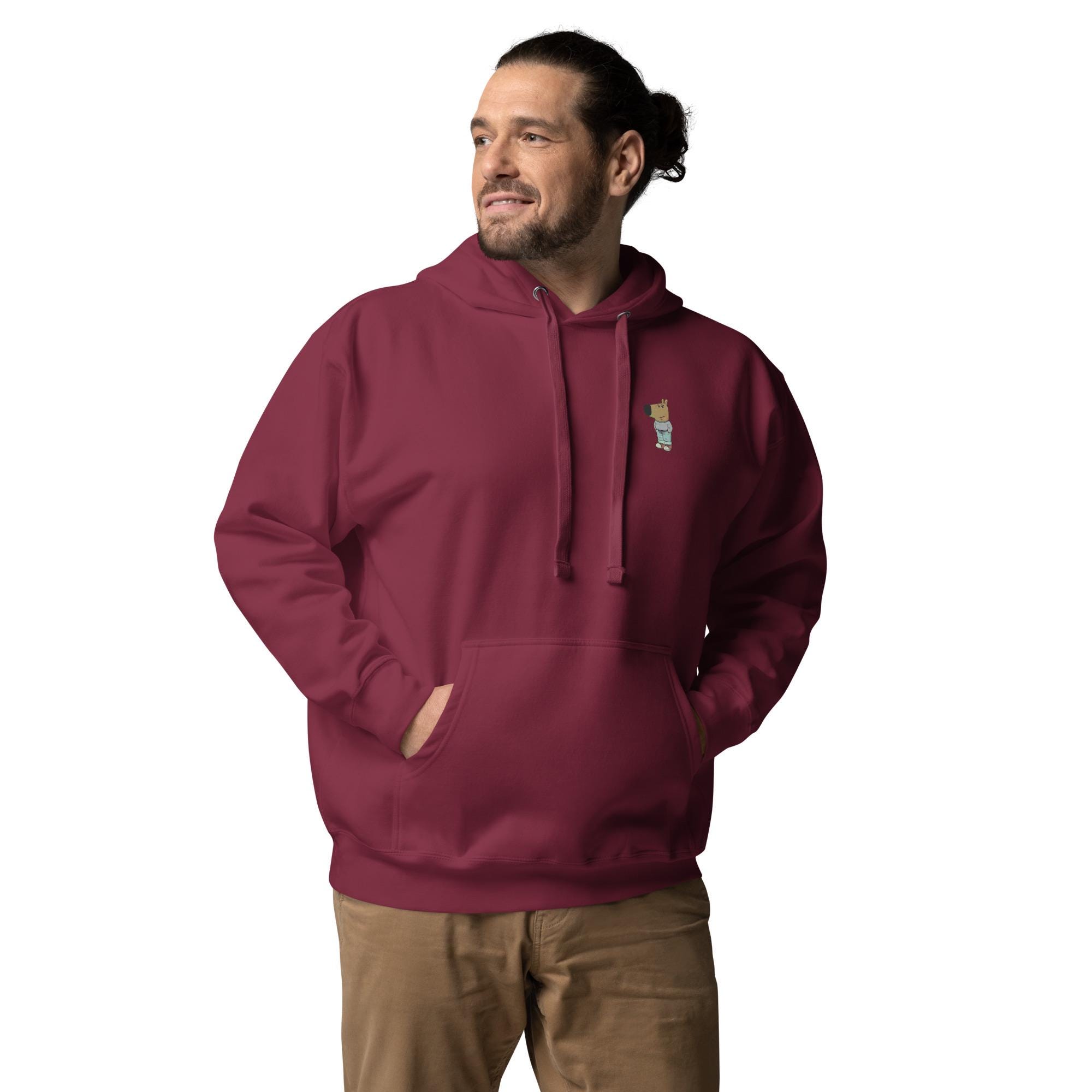 Just a Chill Guy Hoodie Pump.fun Funny Tik Tok Viral Winter Cozy Warm ...