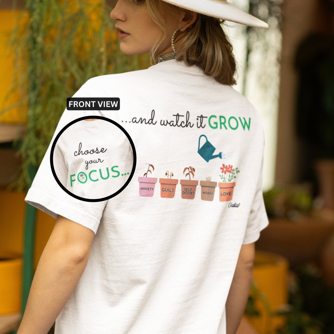 Positive Thinking Mindfulness Gift Inspirational Tshirt for Women ...